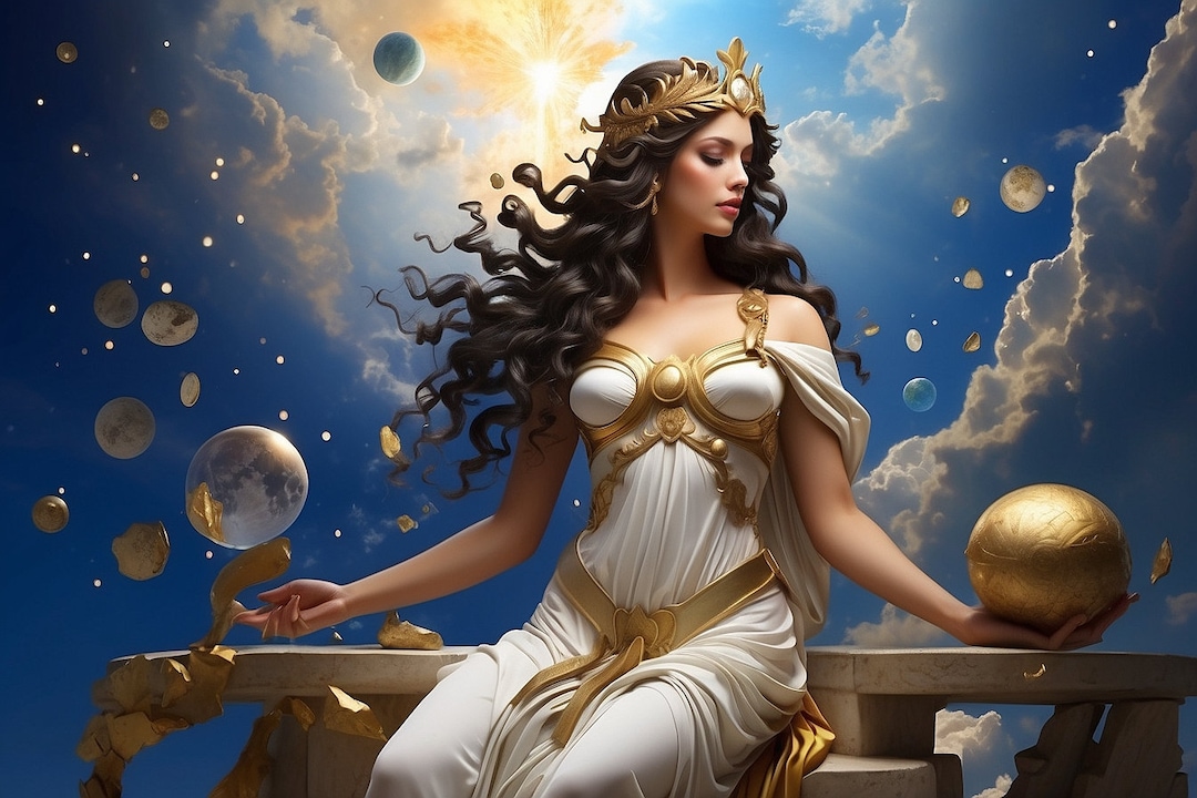 Astraea Goddess of Truth AI Artwork Olympus-inspired Digital - Etsy