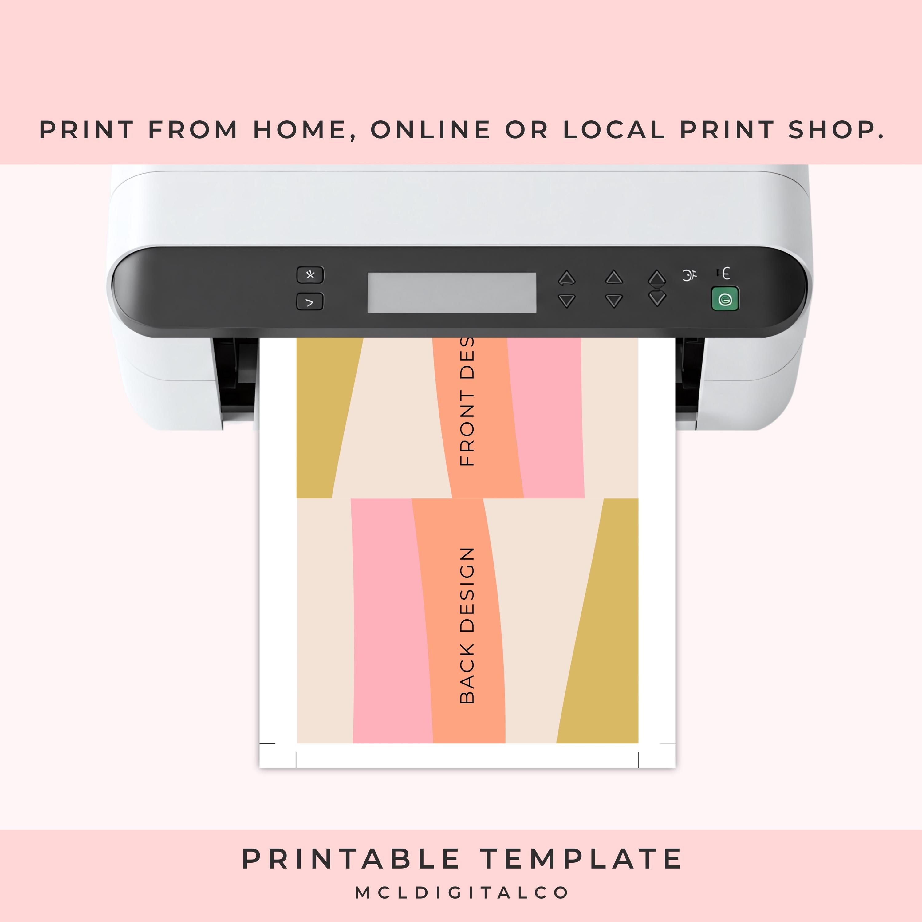 5X7 Folded Greeting Card Portrait Template Canva Drag and Drop Frames ...