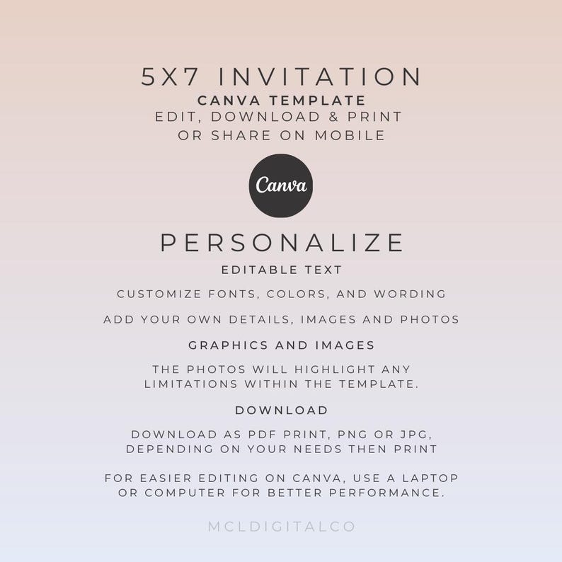 Editable Smiley Face Birthday Invitation | Pastel Bright Colors ...