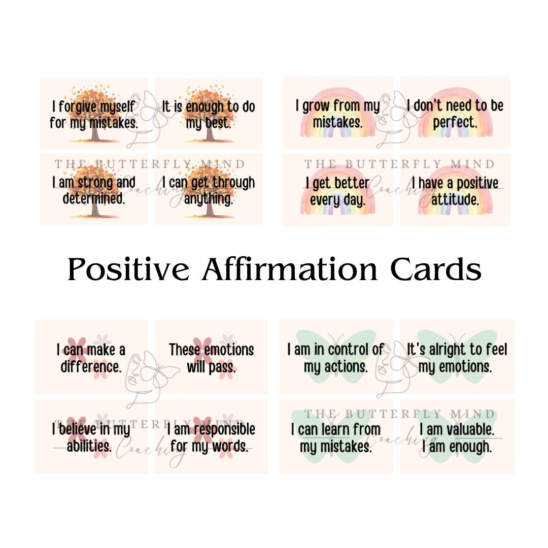 Positive Affirmation Cards - Etsy