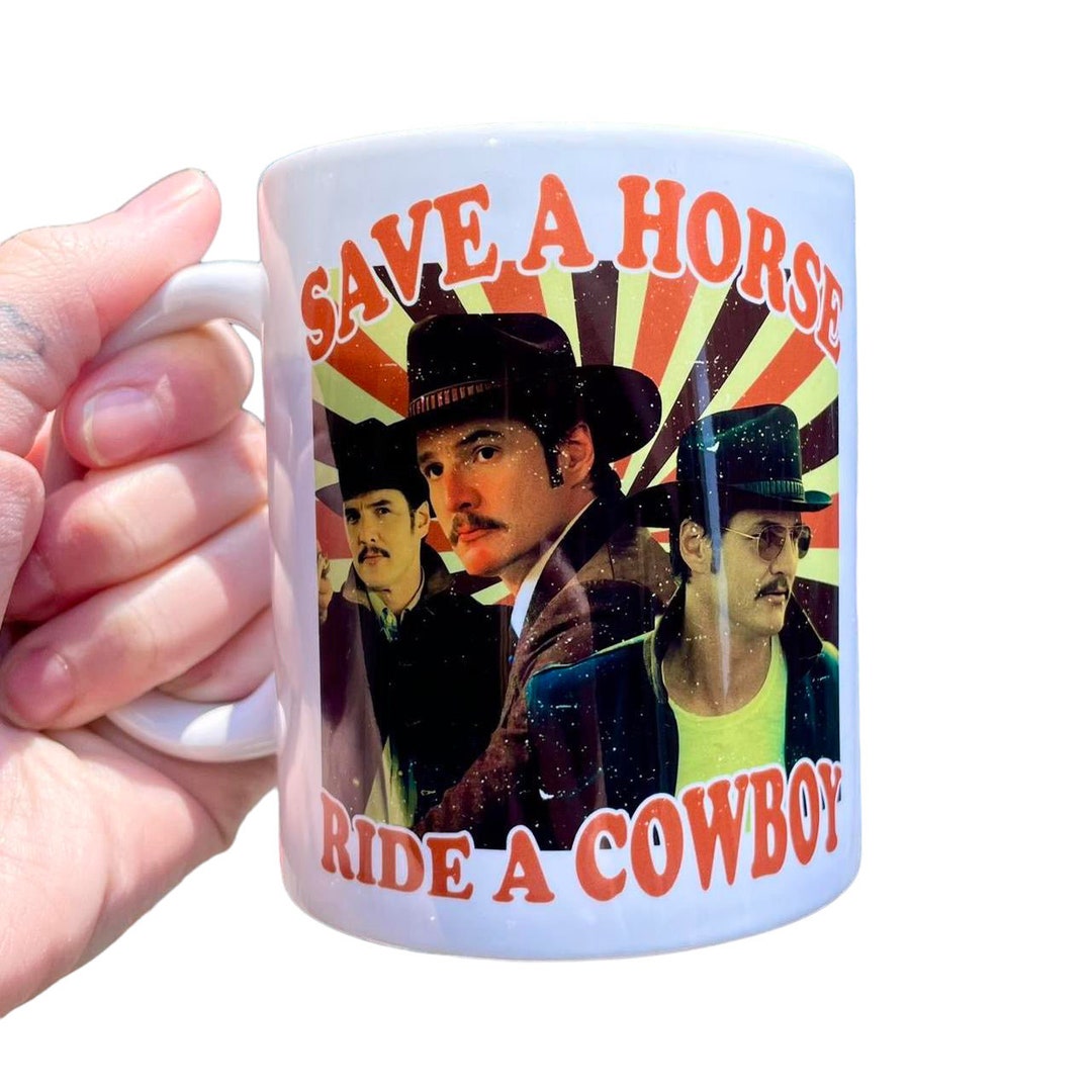 Pedro Pascal save a Horse Ride A Cowboy 11oz White - Etsy