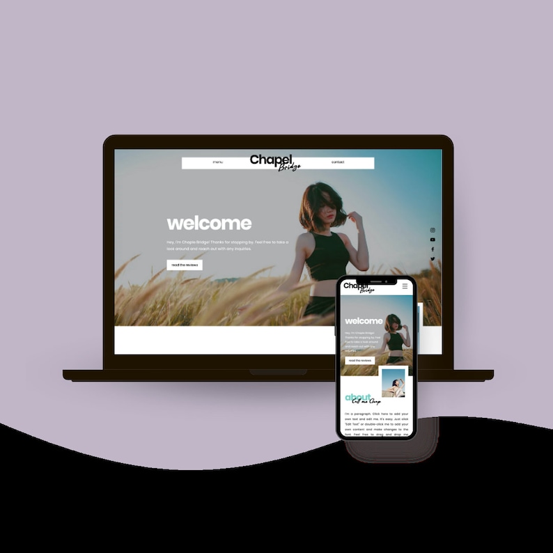 Chapel Bridge Wix Website Template - Etsy