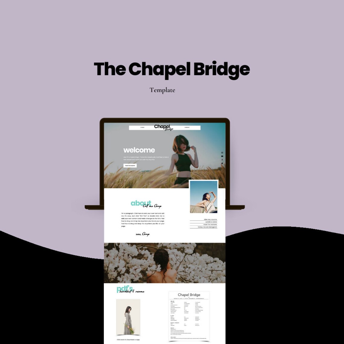 Chapel Bridge Wix Website Template - Etsy
