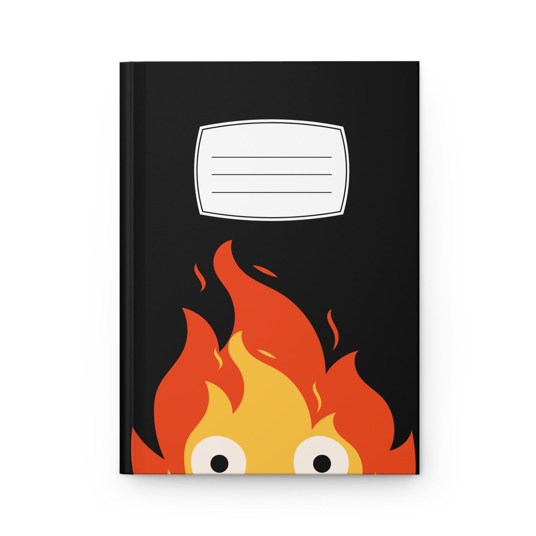 Peek-a-boo Minimalist Calcifer Journal - Etsy