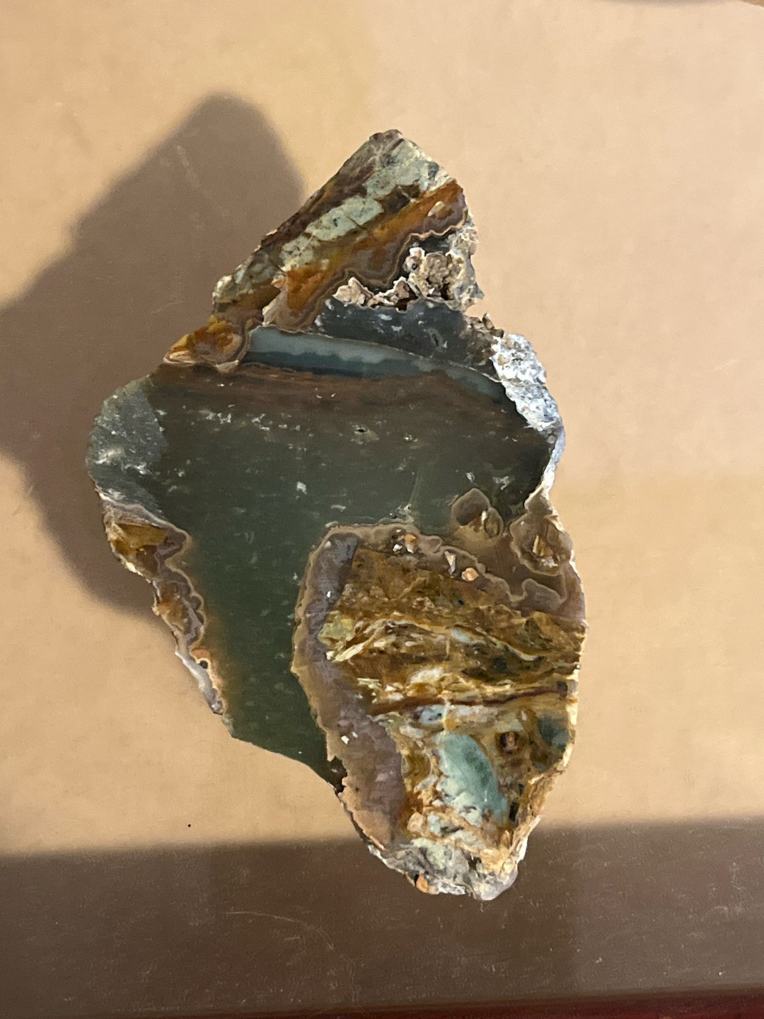 Clear Creek Plasma Agate Specimen Slab - Etsy