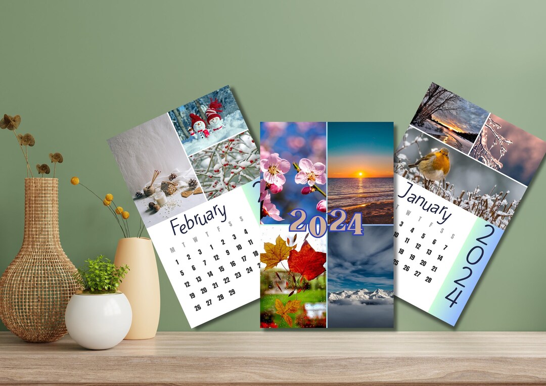 Printable Landscape Calendar for 2024: Swap or Keep Photos, Edit ...