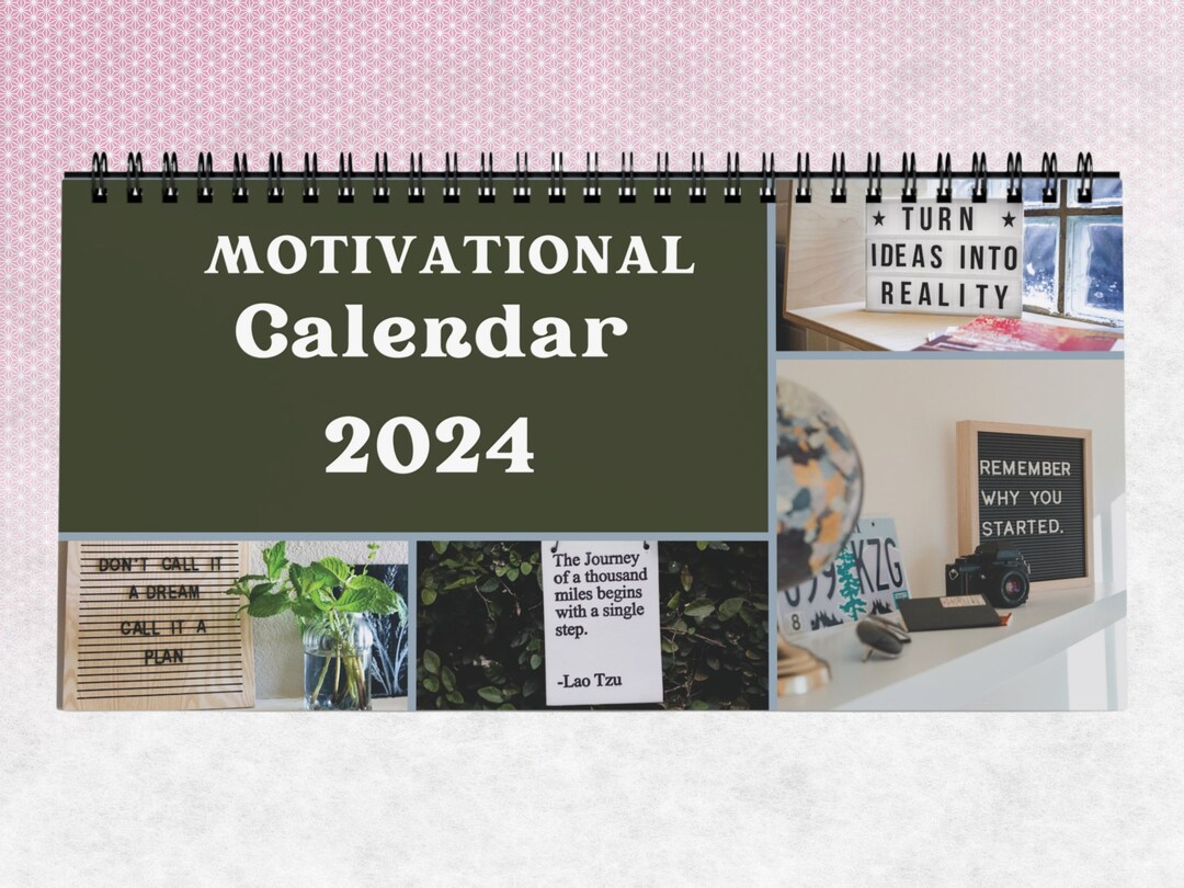 Motivational Calendar 2024 Stay Motivated All Year Long With a Modern ...