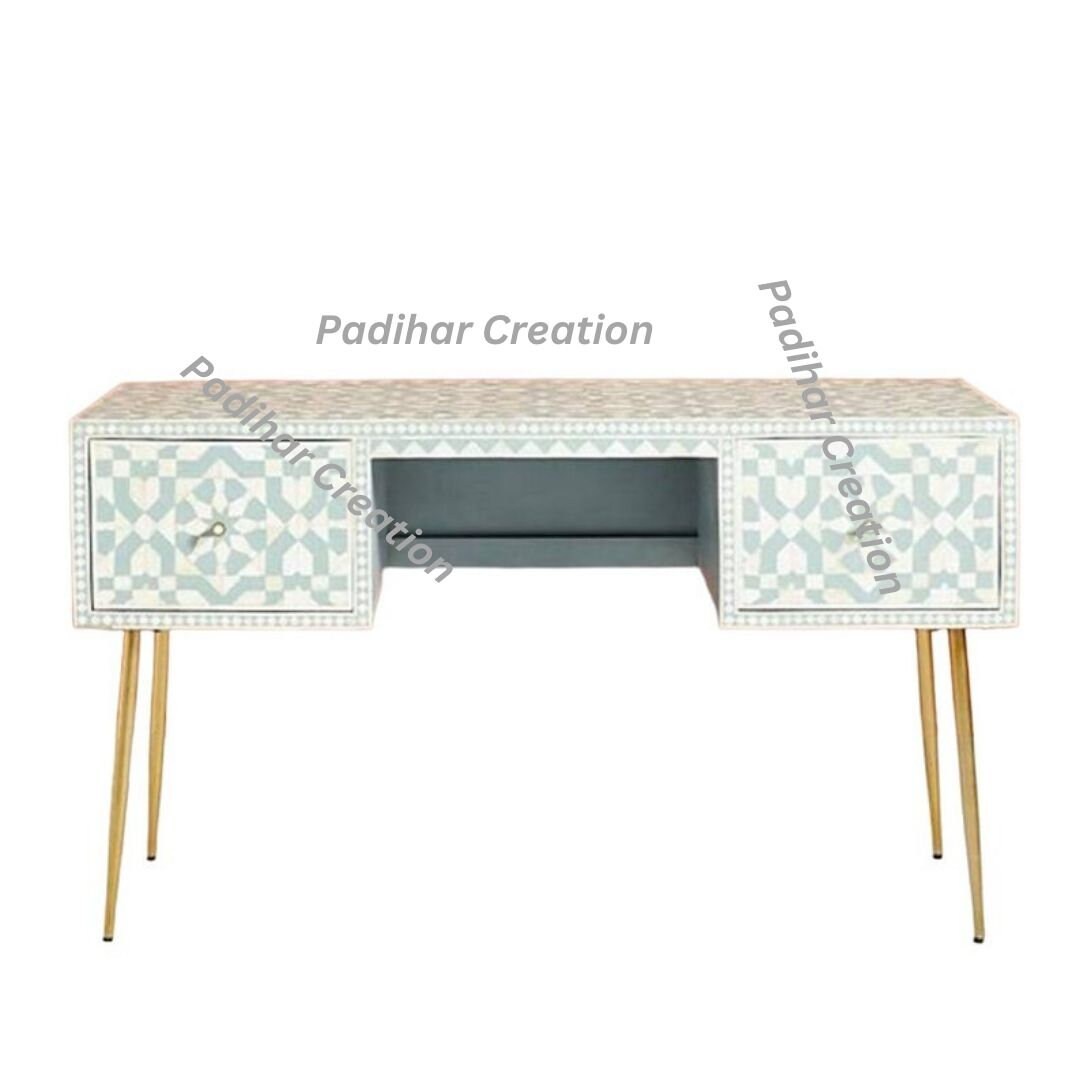 Bone Inlay Desk Unique Desks, Laptop Tables, and Floral Consoles, Study ...