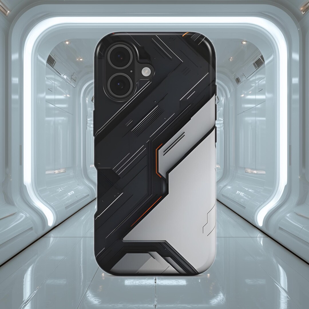 Futuristic High-tech Sci-fi Cyberpunk Magsafe Dual Layer Tough Phone ...