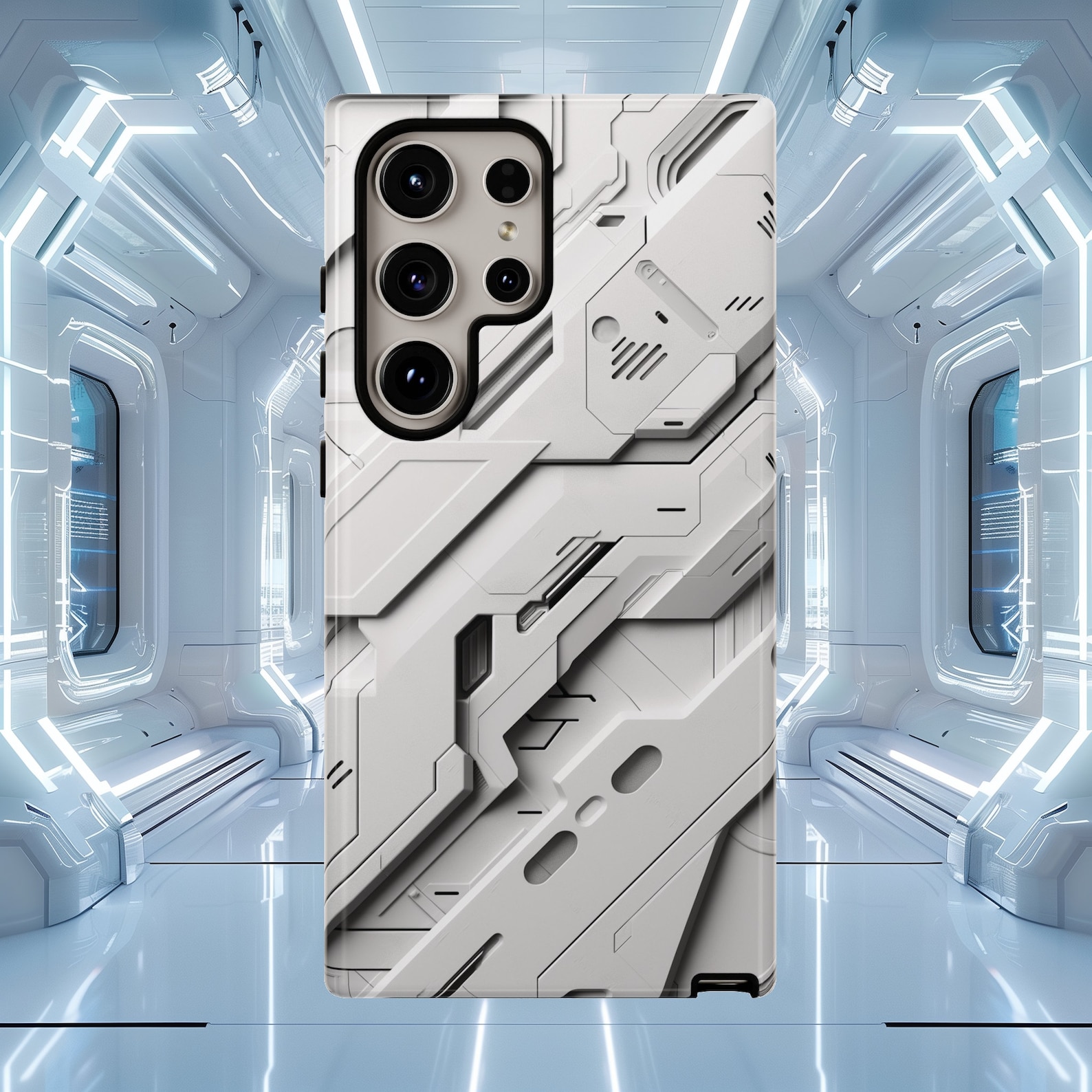 Futuristic Design Sci-fi Tech Cyberpunk Phone Case for iPhone 17,16,15 ...