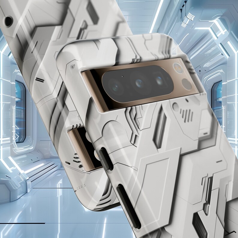 Futuristic Design Sci-fi Tech Cyberpunk Phone Case for iPhone 17,16,15 ...