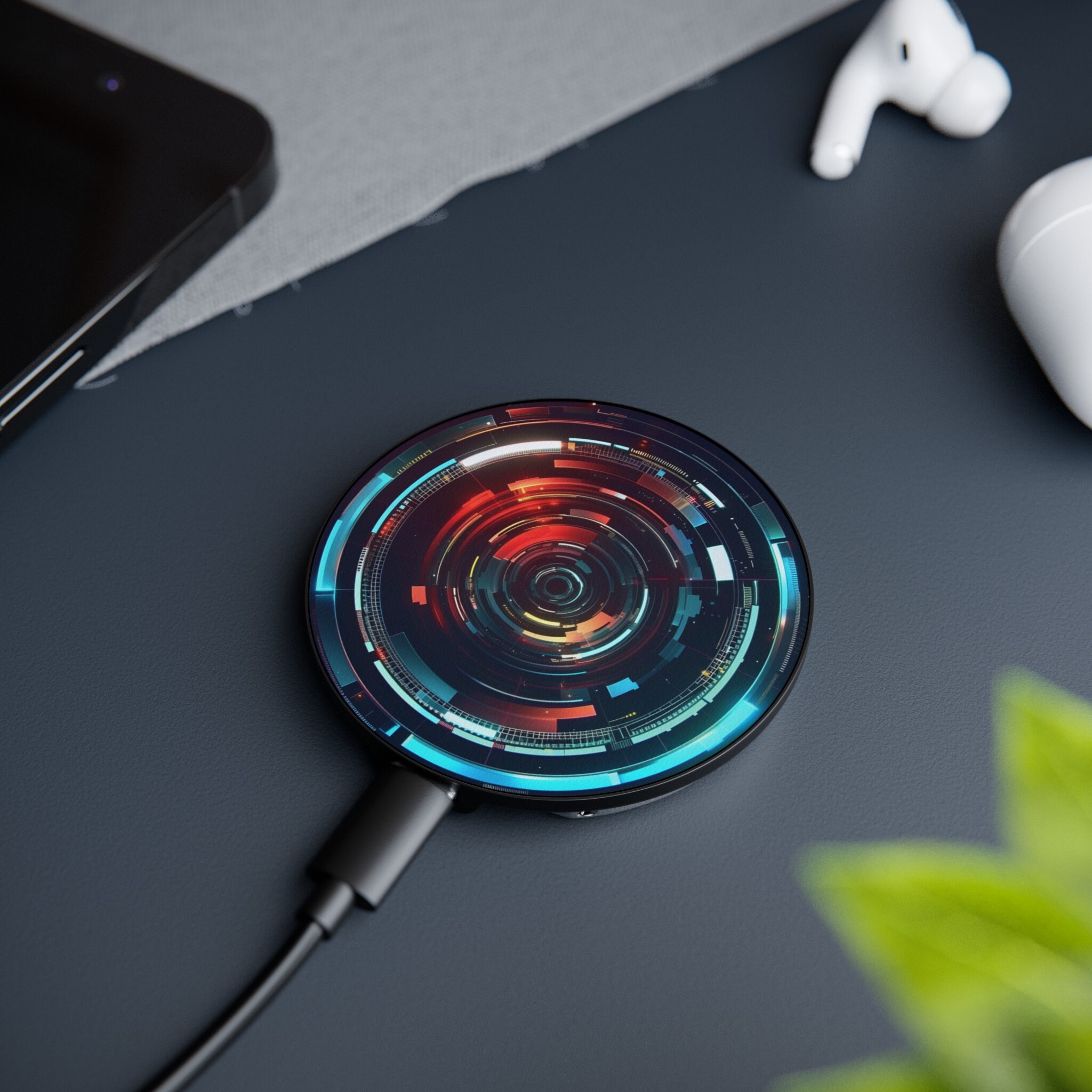 High-tech Futuristic Sci-fi UI Cyberpunk Magsafe Phone Holder Stand ...