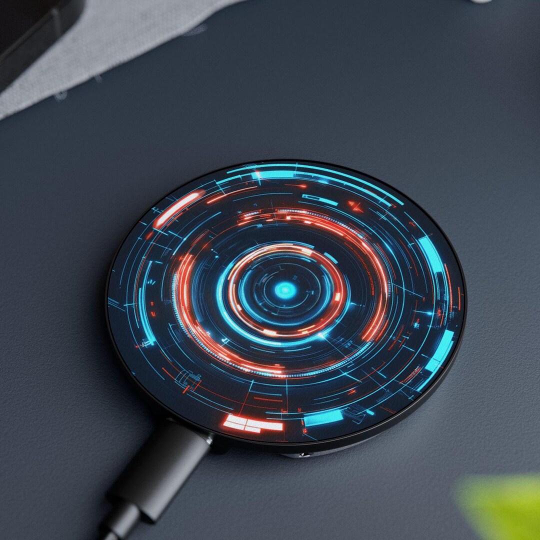 Futuristic High-tech Sci-fi UI Cyberpunk Magsafe Phone Holder Stand ...