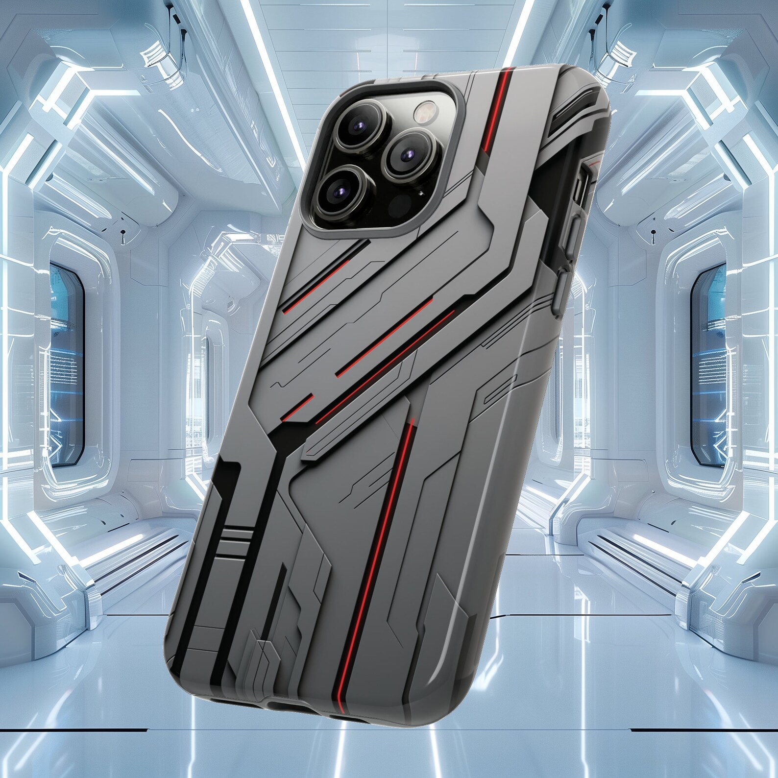 Futuristic Sci-fi Cyberpunk Style Future Tech Art Phone Case for iPhone ...