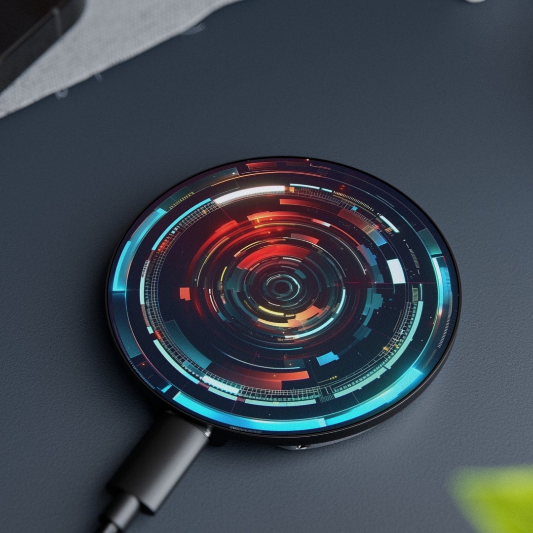 High-tech Futuristic Sci-fi UI Cyberpunk Magsafe Phone Holder Stand ...