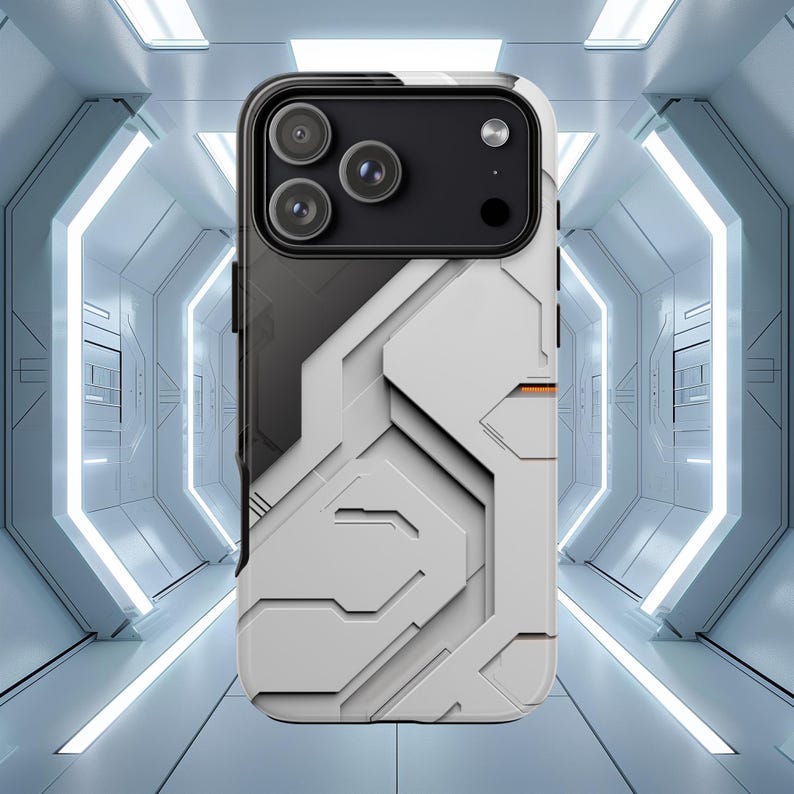 Futuristic High-tech Sci-fi Style Cyberpunk Phone Case for iPhone 17,16 ...