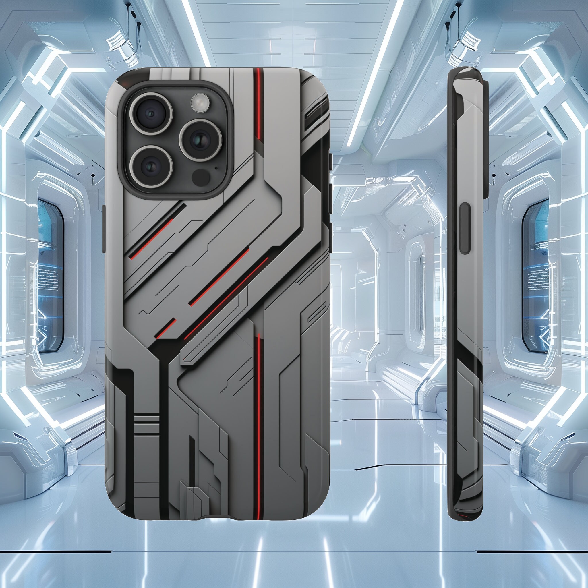 Futuristic Sci-fi Cyberpunk Style Future Tech Art Phone Case for iPhone ...