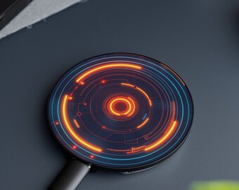 High-tech Futuristic Sci-fi UI Cyberpunk Magsafe Phone Holder Stand ...