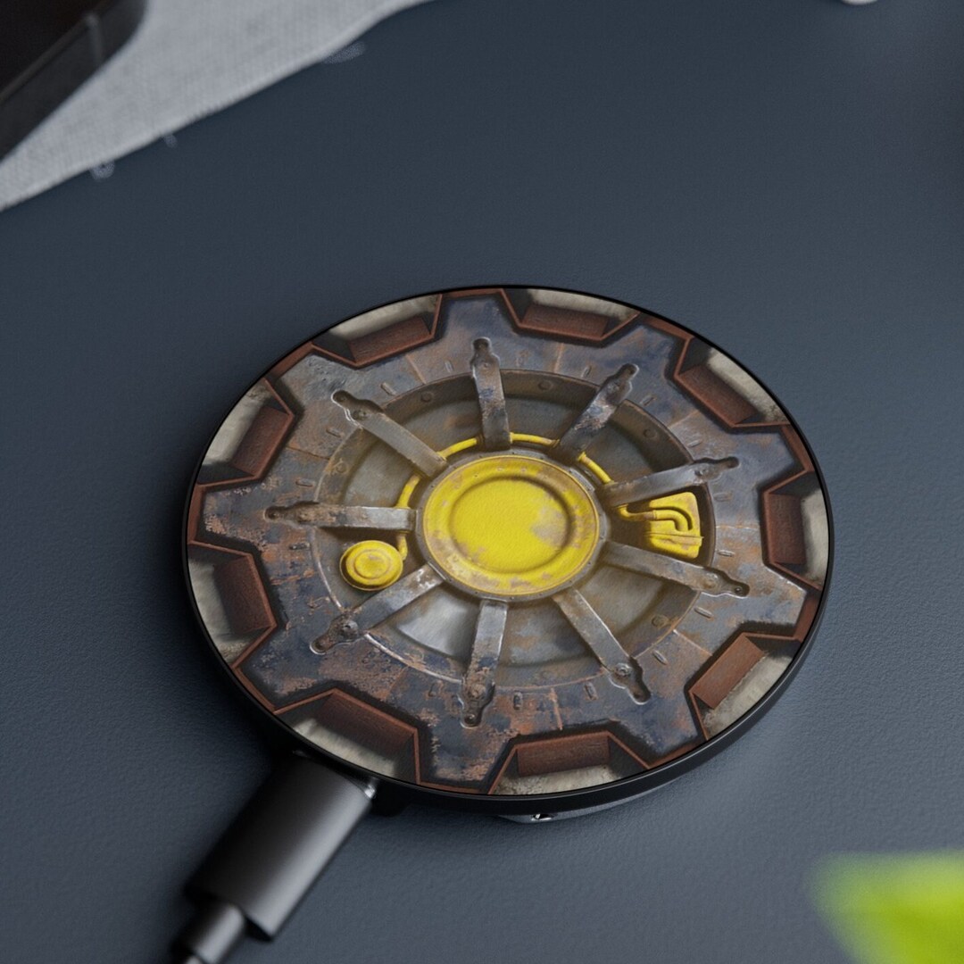 Fallout Inspired Vault Door Magsafe Wireless USB Magnetic Induction ...