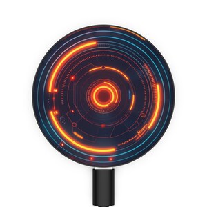 Futuristic High-tech Sci-fi UI Cyberpunk Magsafe Phone Holder Stand ...