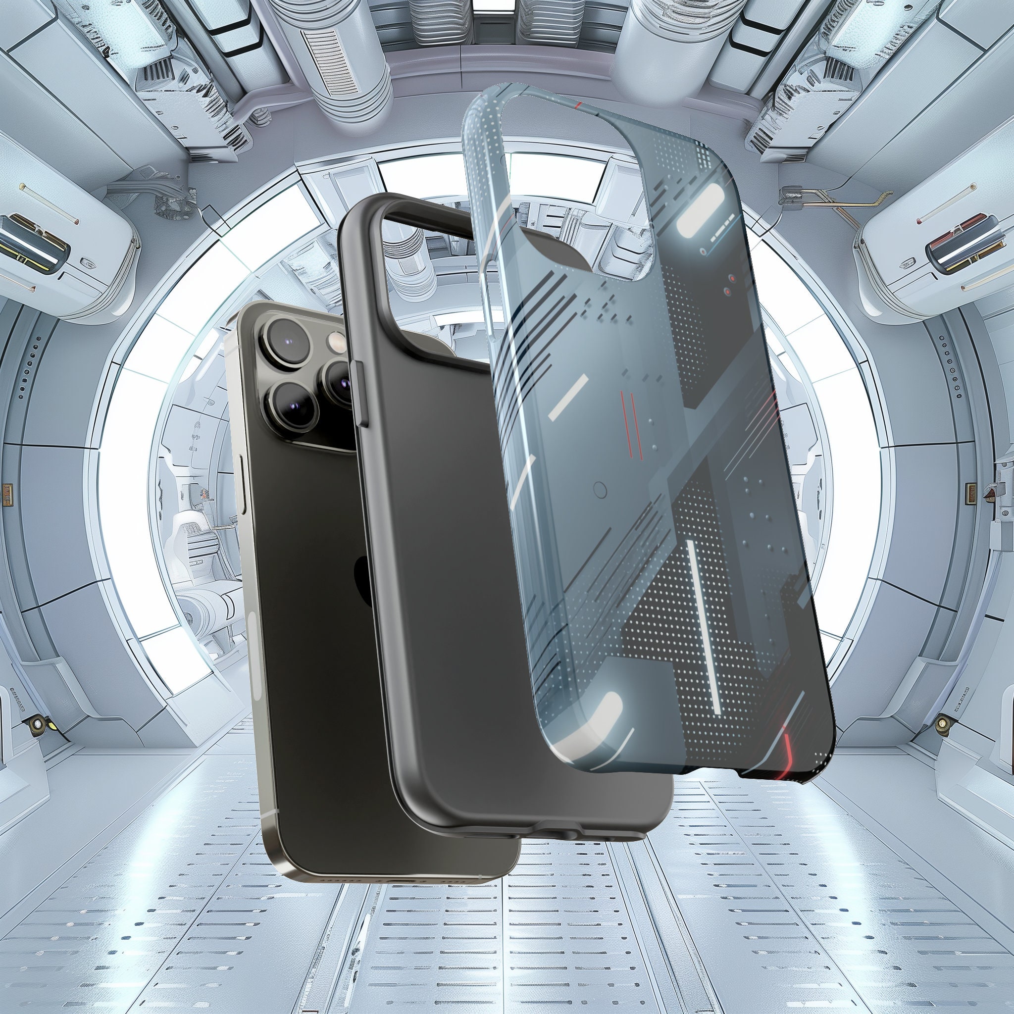Futuristic Sci-fi Cyberpunk Style Future Tech Art Phone Case for Iphone ...