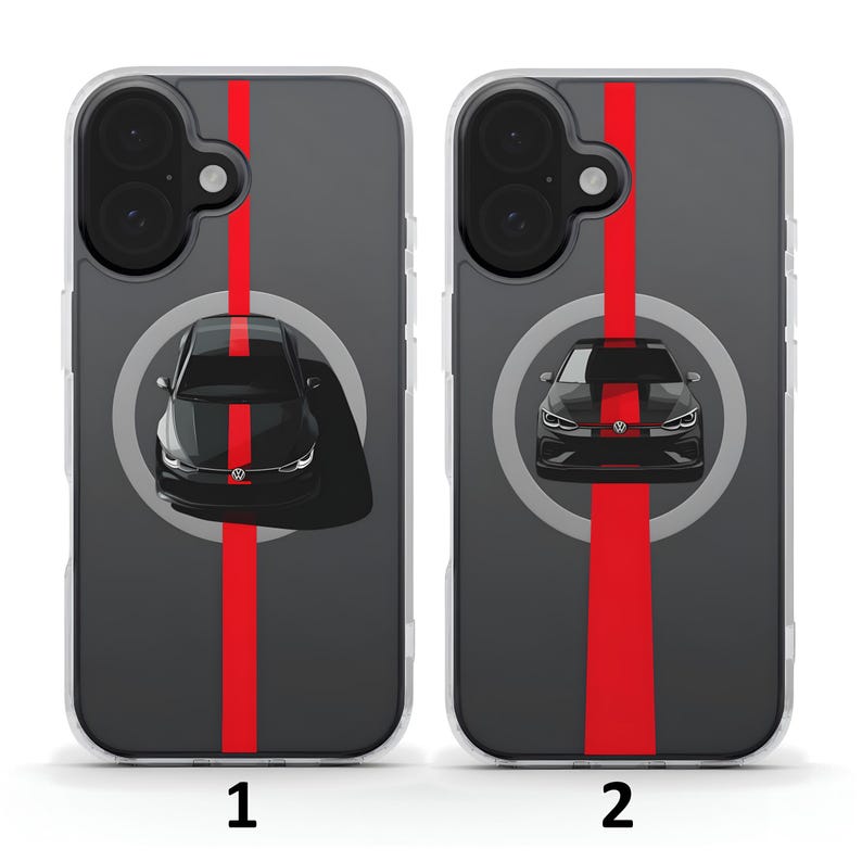 VW Volkswagen Golf Mk8 GTI Clear Magsafe Phone Case for iPhone 16,15,14 ...