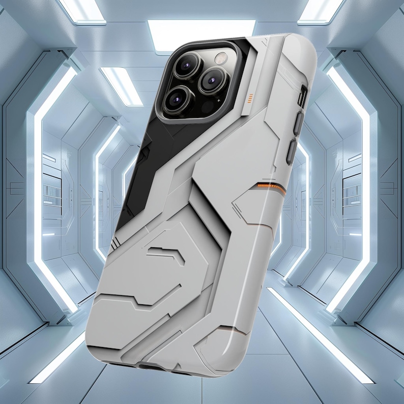 Futuristic High-tech Sci-fi Style Cyberpunk Phone Case for iPhone 17,16 ...