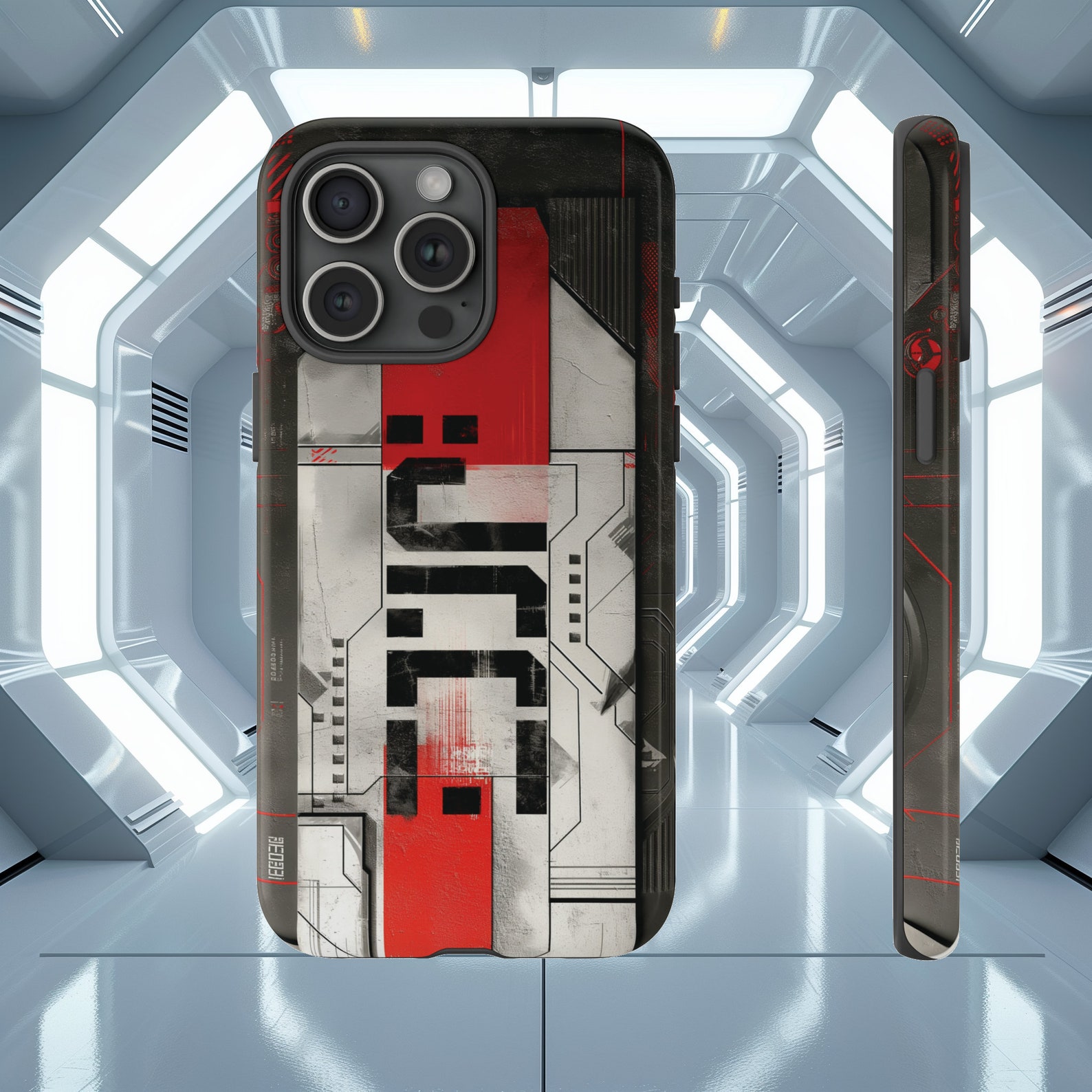 Cyberpunk Aesthetic Futuristic Sci-fi Phone Case for iPhone 16,15,14,13 ...