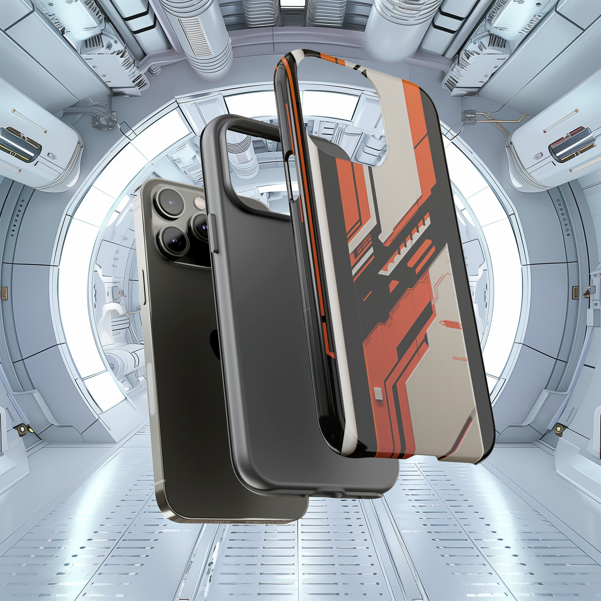 Futuristic Sci-fi Cyberpunk Style Future Tech Art Phone Case for Iphone ...
