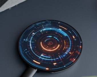 High-tech Sci-fi UI Futuristic Cyberpunk Magsafe Phone Holder Stand ...