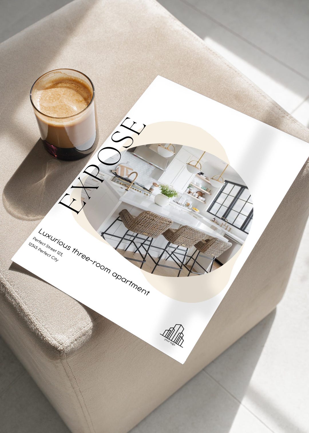 Real Estate Expose Template Listing Brochure House Selling Apartment ...