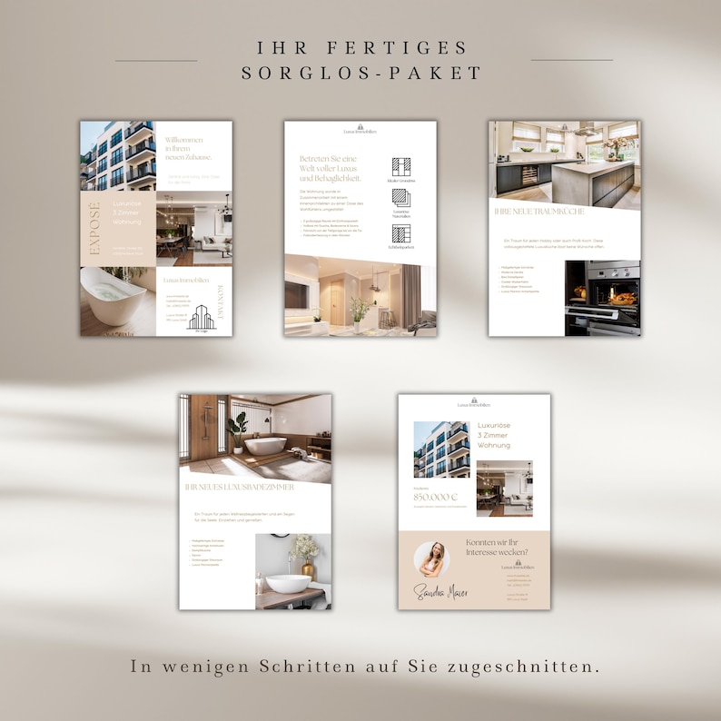 Real Estate Expose Template House Sale Agent Template Apartment Sale ...