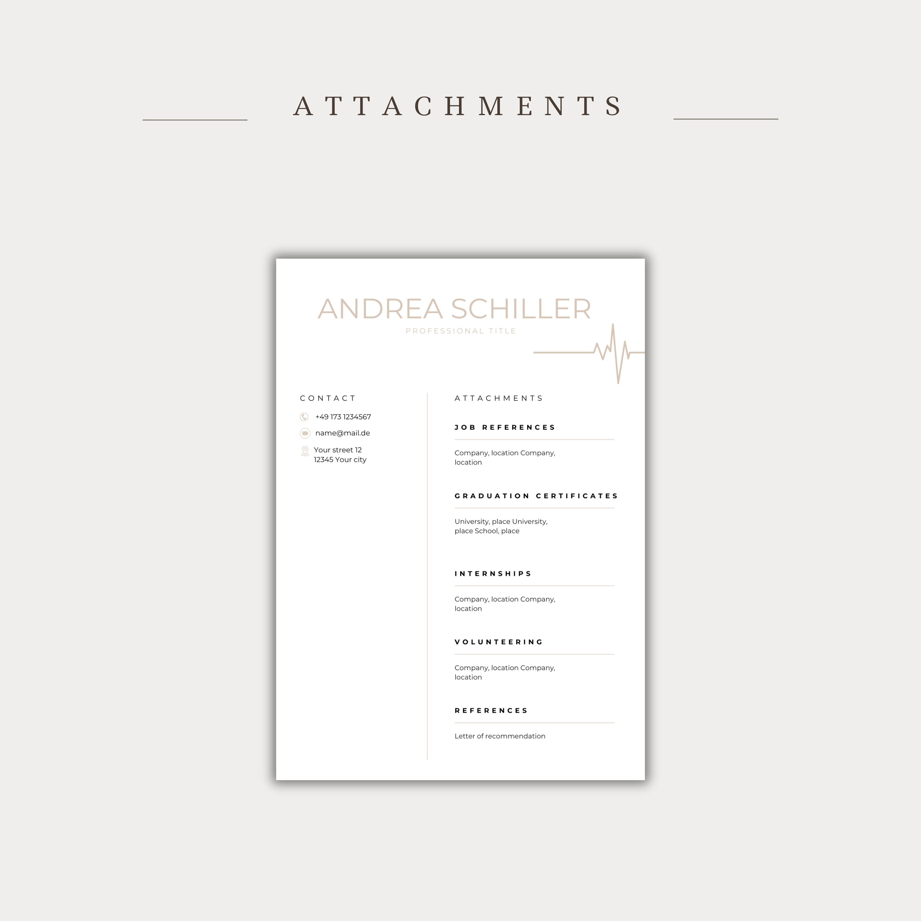 Nurse Resume Template Canva CNA Nursing Cover Letter RN New Nurse ...