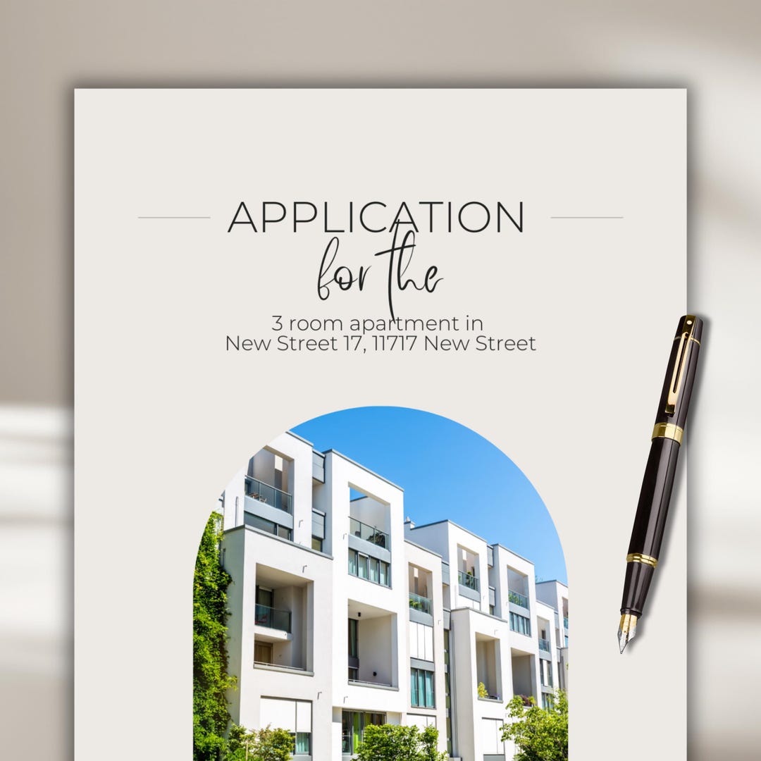 Tenant Resume Template Rental Application CV Creative Rental Cover ...