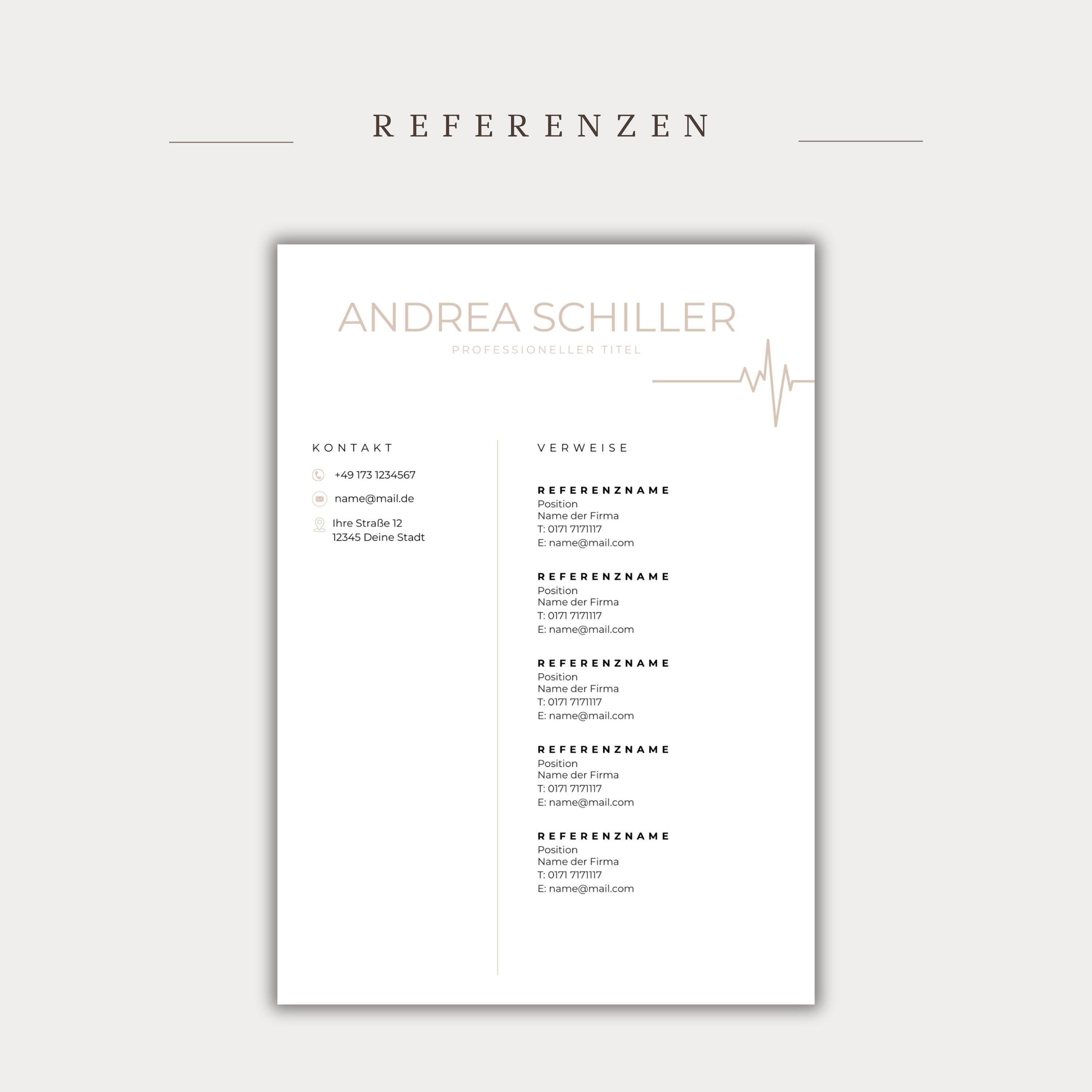 Nurse Resume Template Canva German Nursing Cover Letter RN New Nurse ...