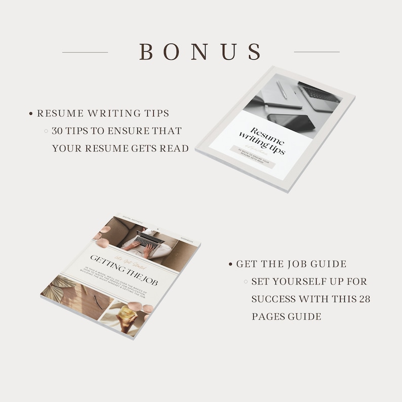 Clean Resume Template Canva ATS Friendly Modern CV Professional Job ...