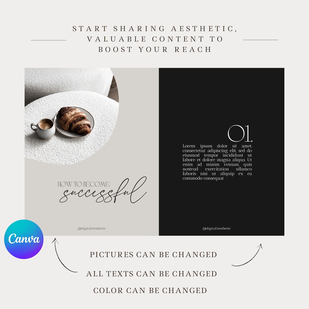 Social Media Template Carousel Story Quote Moody Aesthetic Dark Daily ...