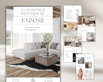 Real Estate Expose Template House Sale Agent Template Apartment Sale ...