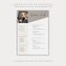 Application Template German CV in Table Creative Cover Letter Modern ...