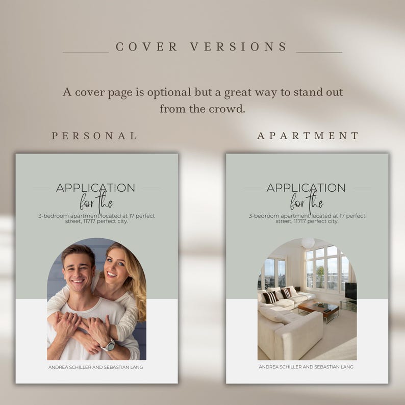 Tenant Resume Template Rental Application CV Creative Rental Cover ...