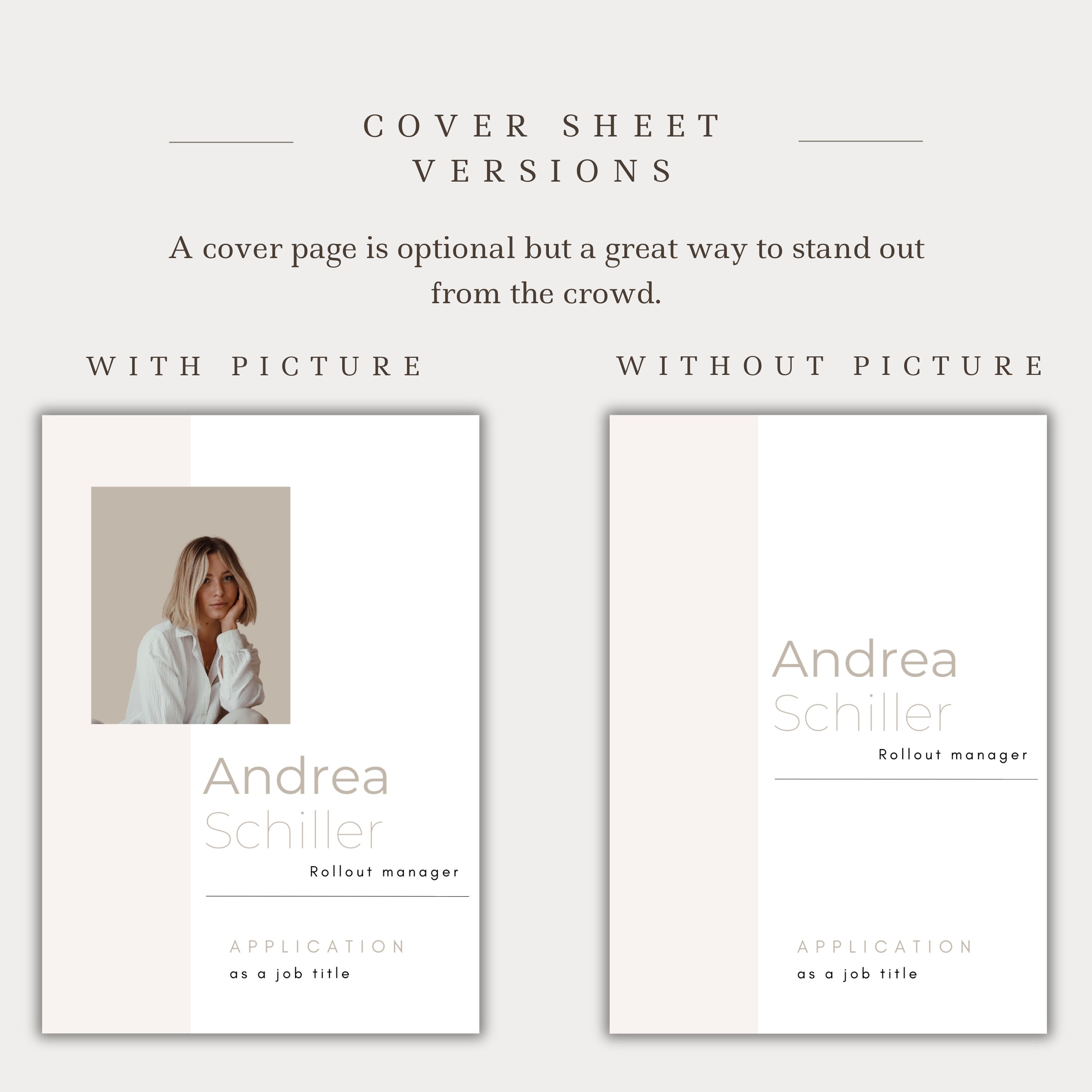 Modern Application Templates English Tabular CV Template Cover Sheet ...