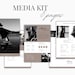 Media Kit & Rate Card Template 5 Pages Instagram Influencer UGC Blogger ...