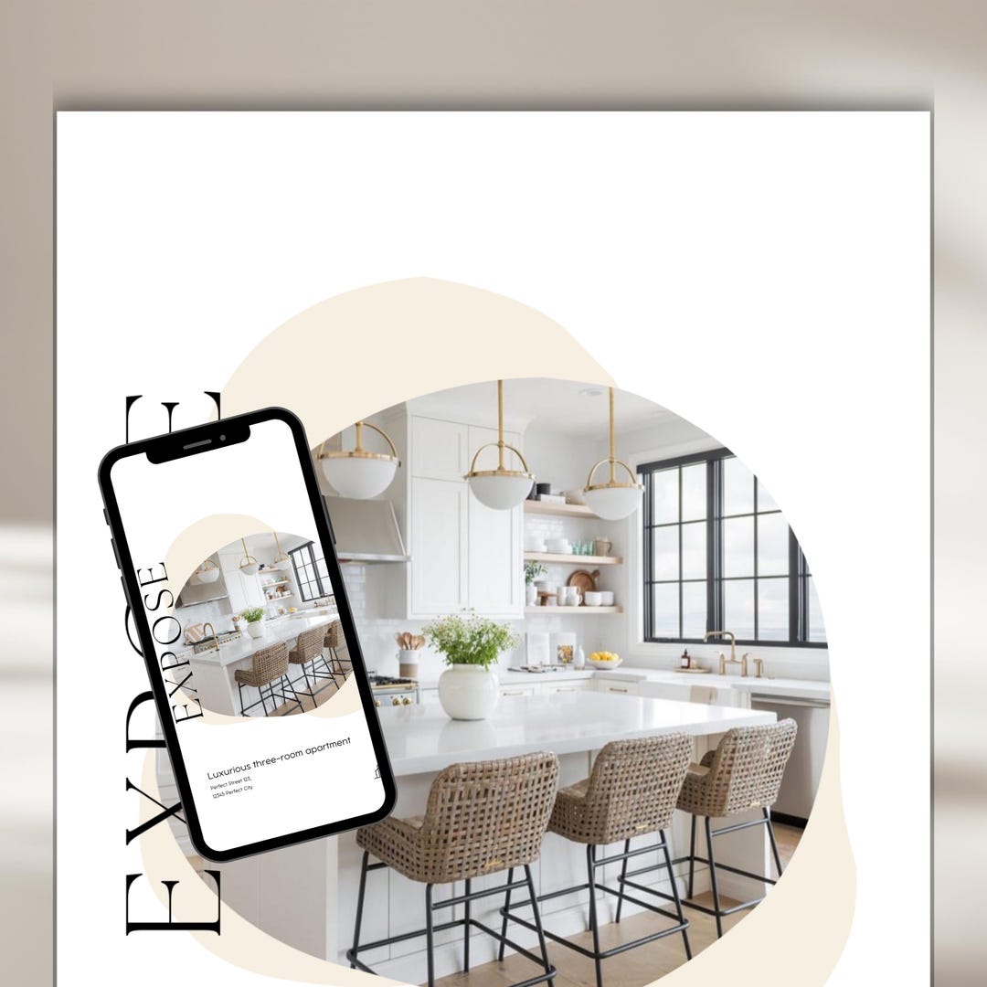Real Estate Expose Template Listing Brochure House Selling Apartment ...