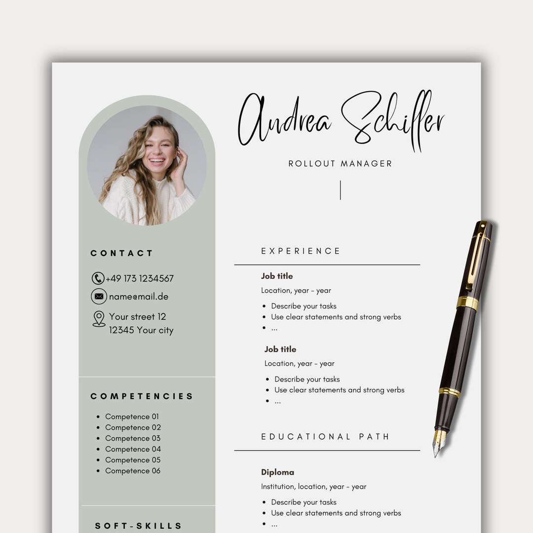 Modern Application Templates English Tabular CV Template Cover Sheet ...