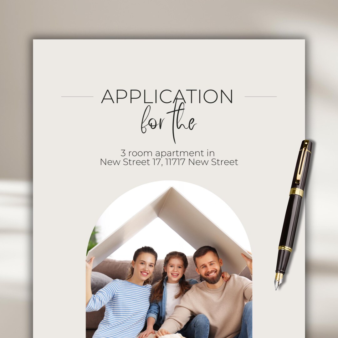 Tenant Resume Template Rental Application CV Creative Rental Cover ...