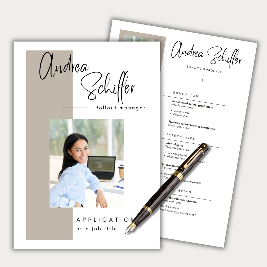 Modern Application Templates English Tabular CV Template Cover Sheet ...