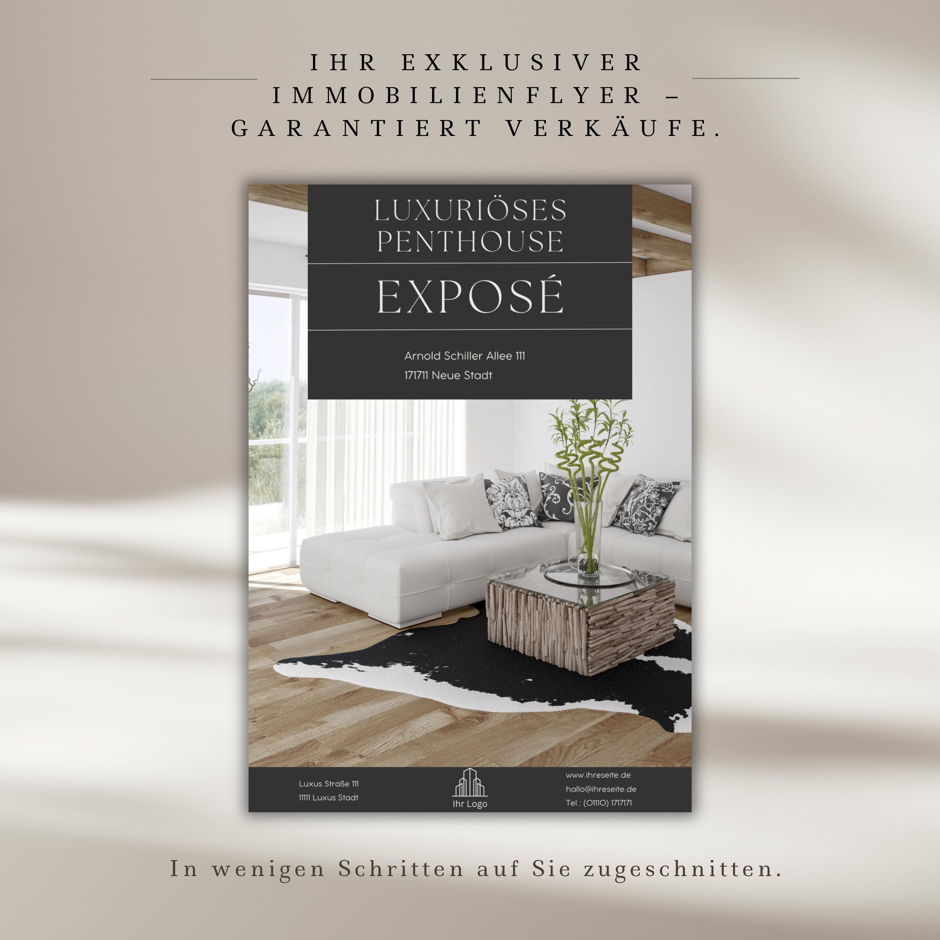 Real Estate Expose Template House Sale Agent Template Apartment Sale ...