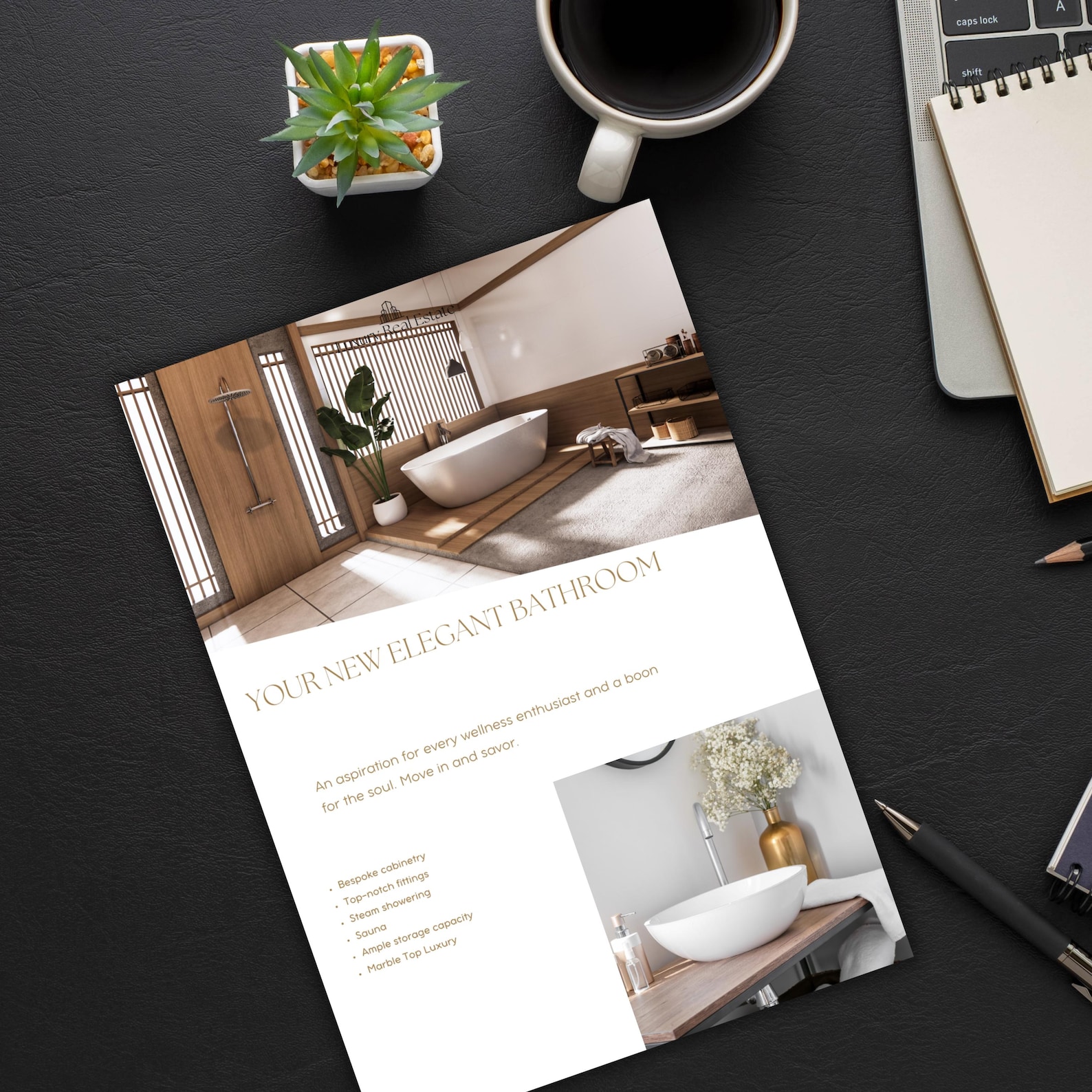 Real Estate Expose Listing Brochure Template House Selling Apartment ...