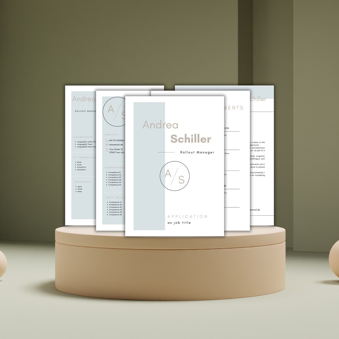 Modern Application Templates English Tabular CV Template Cover Sheet ...