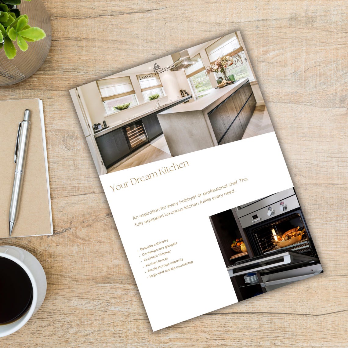 Real Estate Expose Listing Brochure Template House Selling Apartment ...